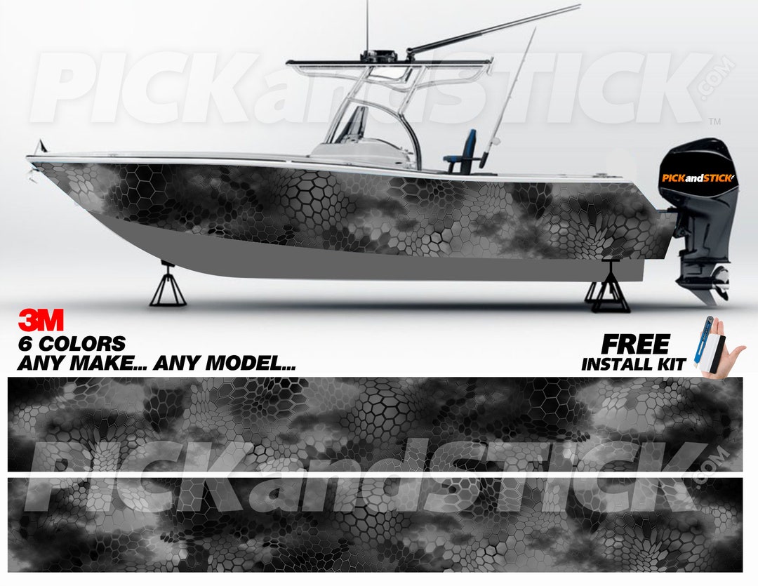 BCC Fishing Boat Wrap 3M DIY Decal Air Release Any Make Any Model ...