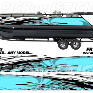 Costa Pontoon Boat Wrap 3M DIY Decal Air Release Any Make Any Model ...