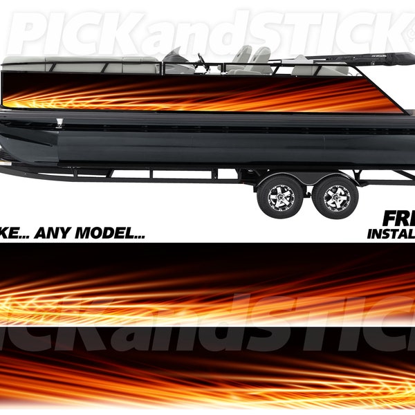 Pontoon Boat Graphics - Etsy