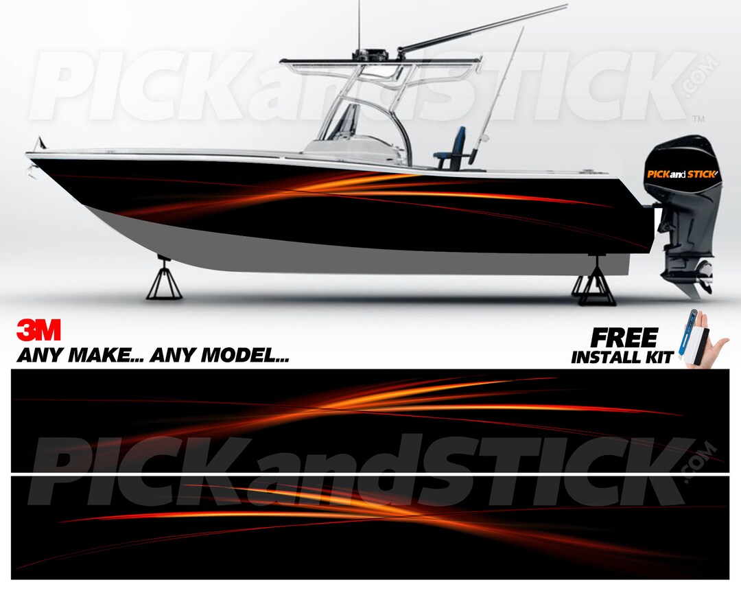 Wildfire Fishing Boat Wrap - 3M - DIY - Decal - Air Release - Any Make ...