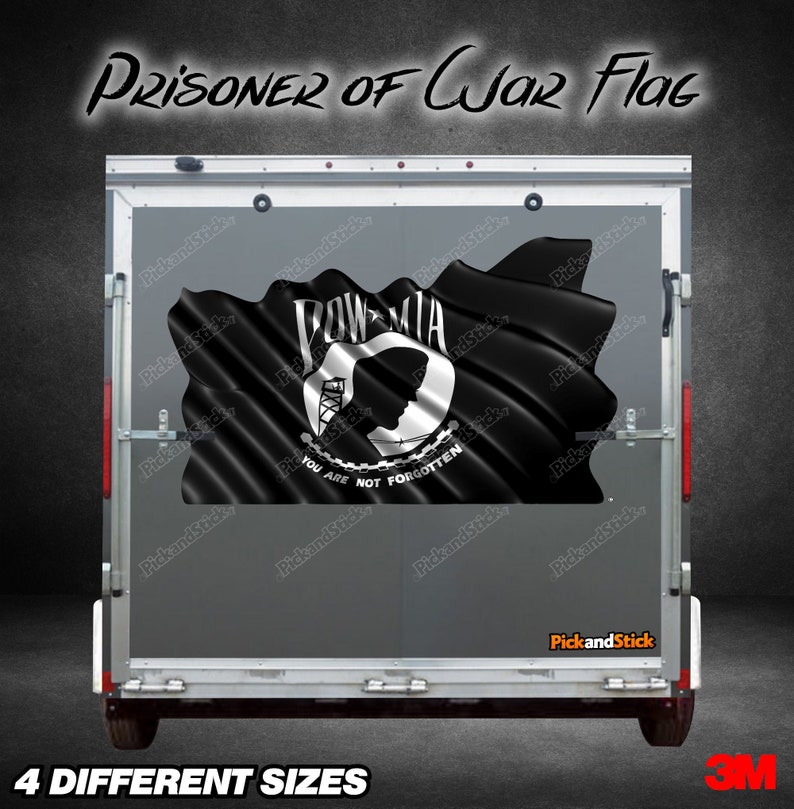 P.O.W. Flag Trailer Graphic Decal - Etsy