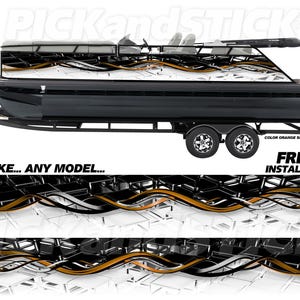 Bay Water Pontoon Boat 3M Cast Wrap - DIY - Decal - Air Release - Any ...