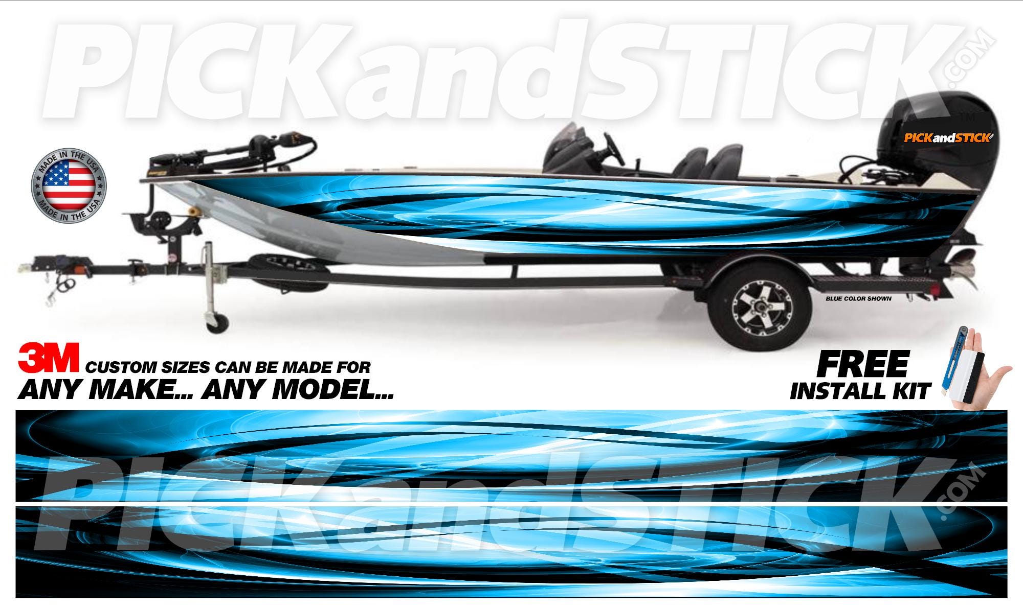 Deepwater Flats/bass Boat 3M Cast Wrap - DIY - Decal - Air Release ...