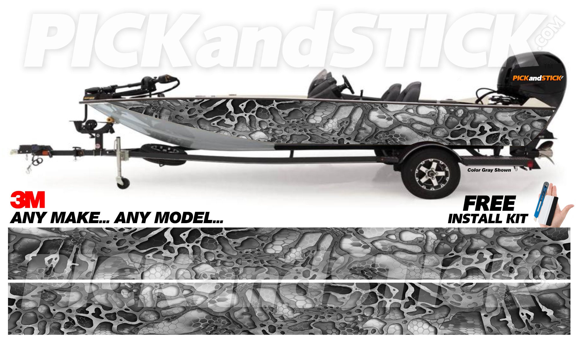 BG5 Camo Flats/bass Boat Wrap 3M DIY Decal Air Release - Etsy