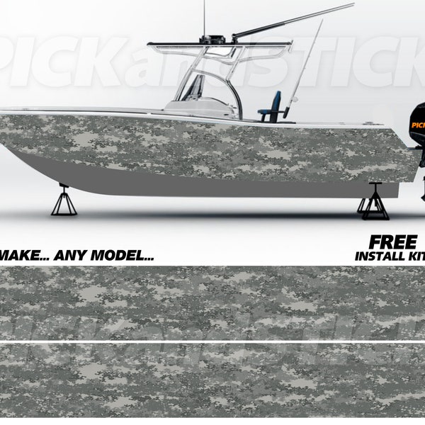 Digital Camo Boat Wrap - Etsy