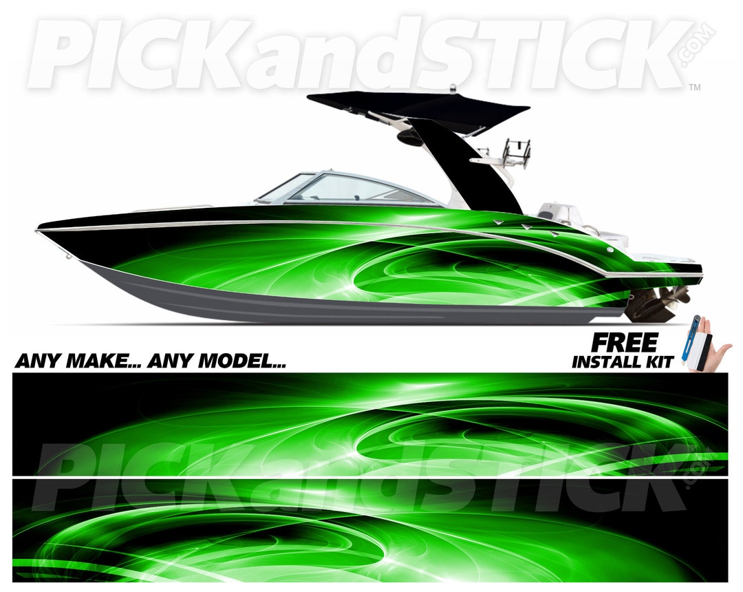 Cyclone Abstract Ski/wake Boat Wrap - 3M - DIY - Decal - Air Release ...