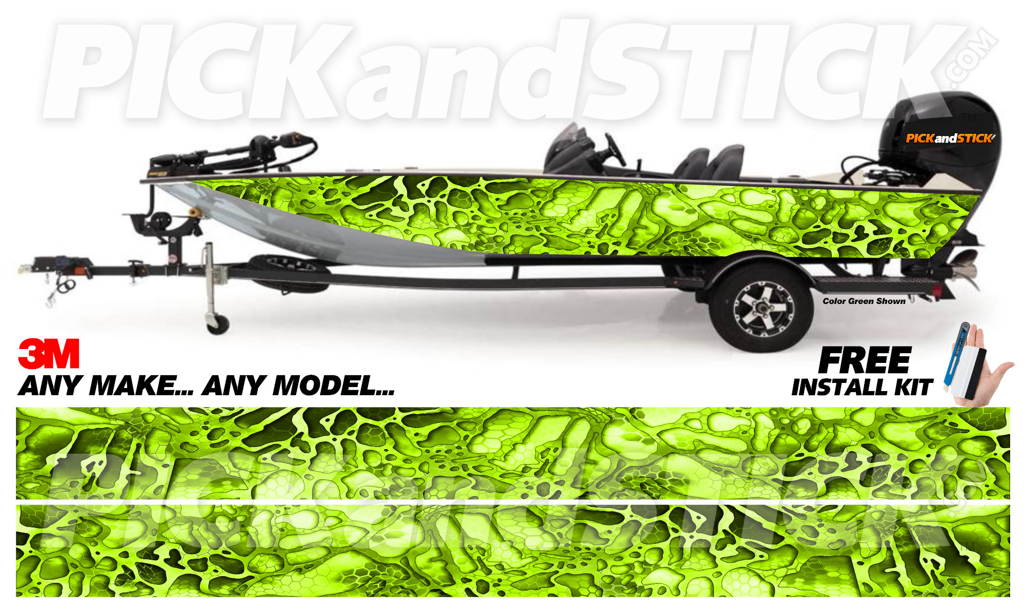 Bg5 Camo Flatsbass Boat Wrap 3m Diy Decal Air Release Etsy