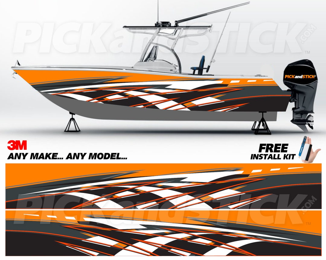 Thruster Fishing Boat Wrap - 3M - DIY - Decal - Air Release - Any Make ...