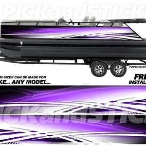 Sharp Pontoon Boat 3M Cast Wrap - DIY - Decal - Air Release - Any Make ...