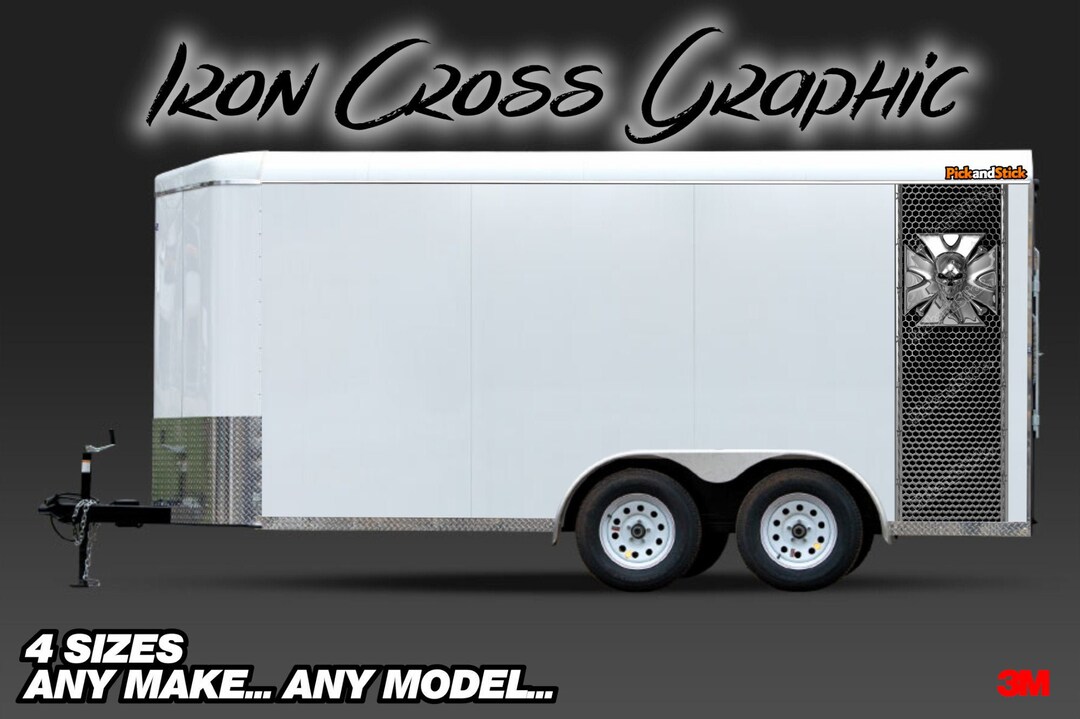 Iron Cross Trailer Graphic Decal - Etsy