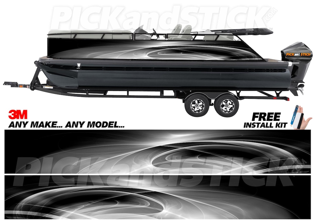 Cyclone Pontoon Boat 3M Cast Wrap - DIY - Decal - Air Release - Any ...