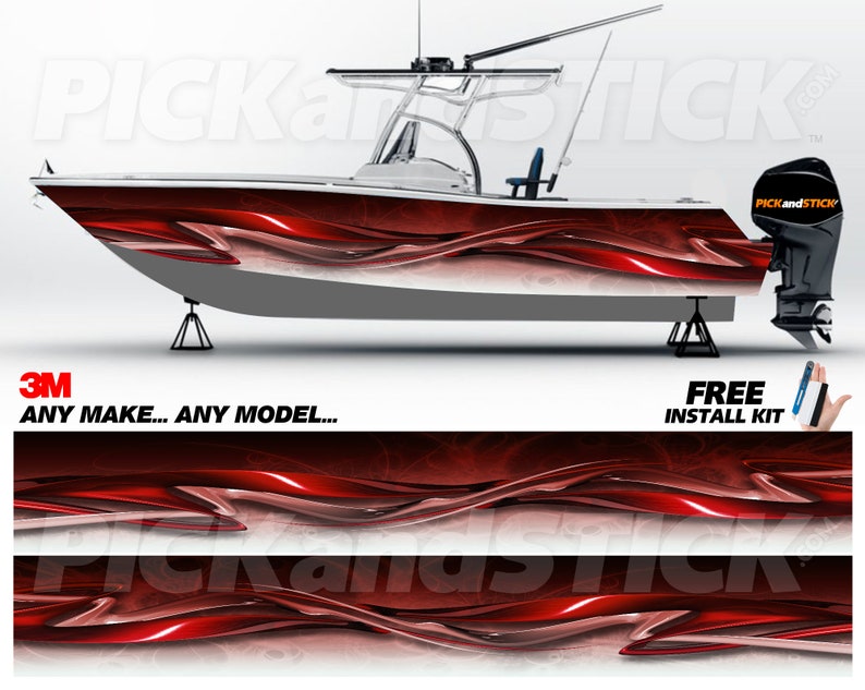 Falcon Fishing Boat Wrap 3M DIY Decal Air Release - Etsy