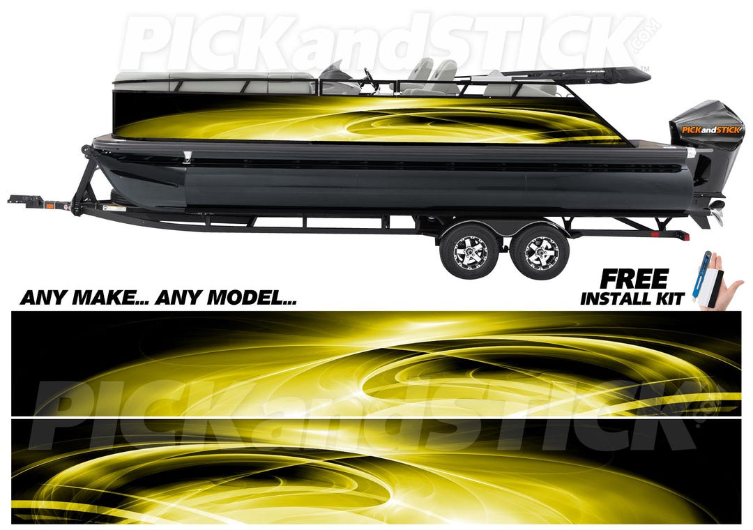 Cyclone Pontoon Boat 3M Cast Wrap - DIY - Decal - Air Release - Any ...