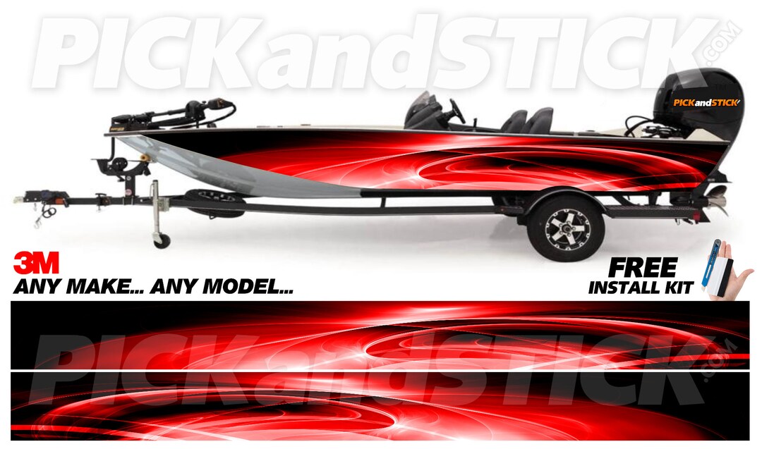 Cyclone Abstract Flats/bass Boat Wrap 3M DIY Decal Air Release Any Make ...