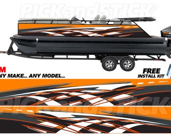 Cyclone Abstract Flats/bass Boat Wrap 3M DIY Decal Air Release Any Make ...