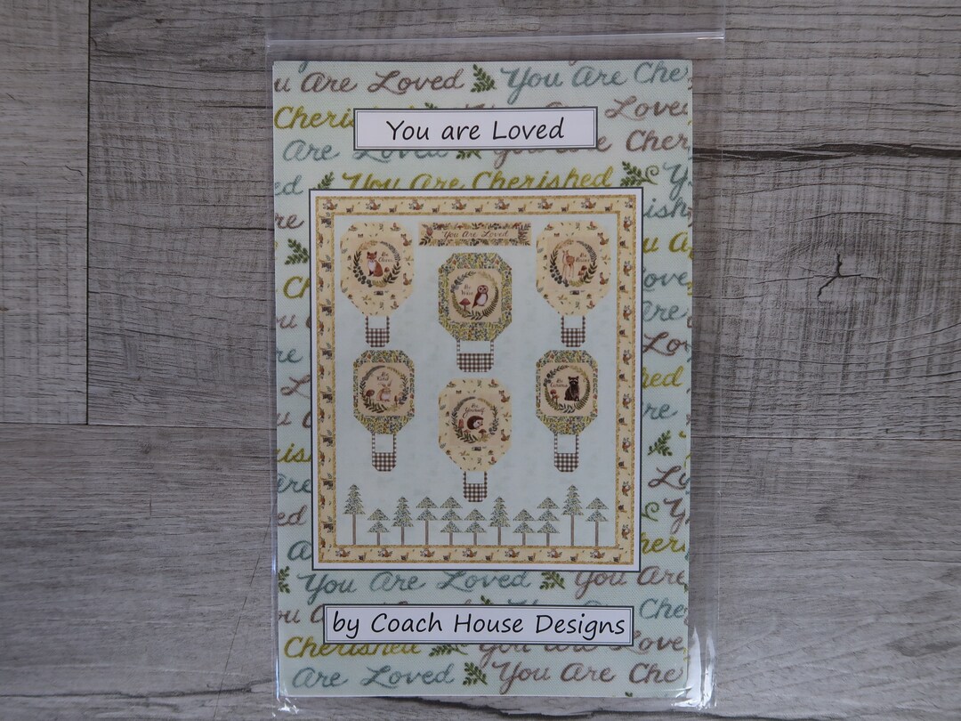You Are Loved, Coach House Designs, Quilt Pattern, Panel Quilt, Lap ...