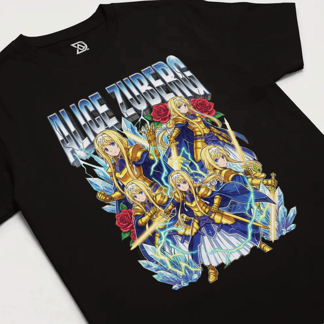 Alice Zuberg T-shirt, SAO Alicization Anime Tee, Integrity Knight Alice ...