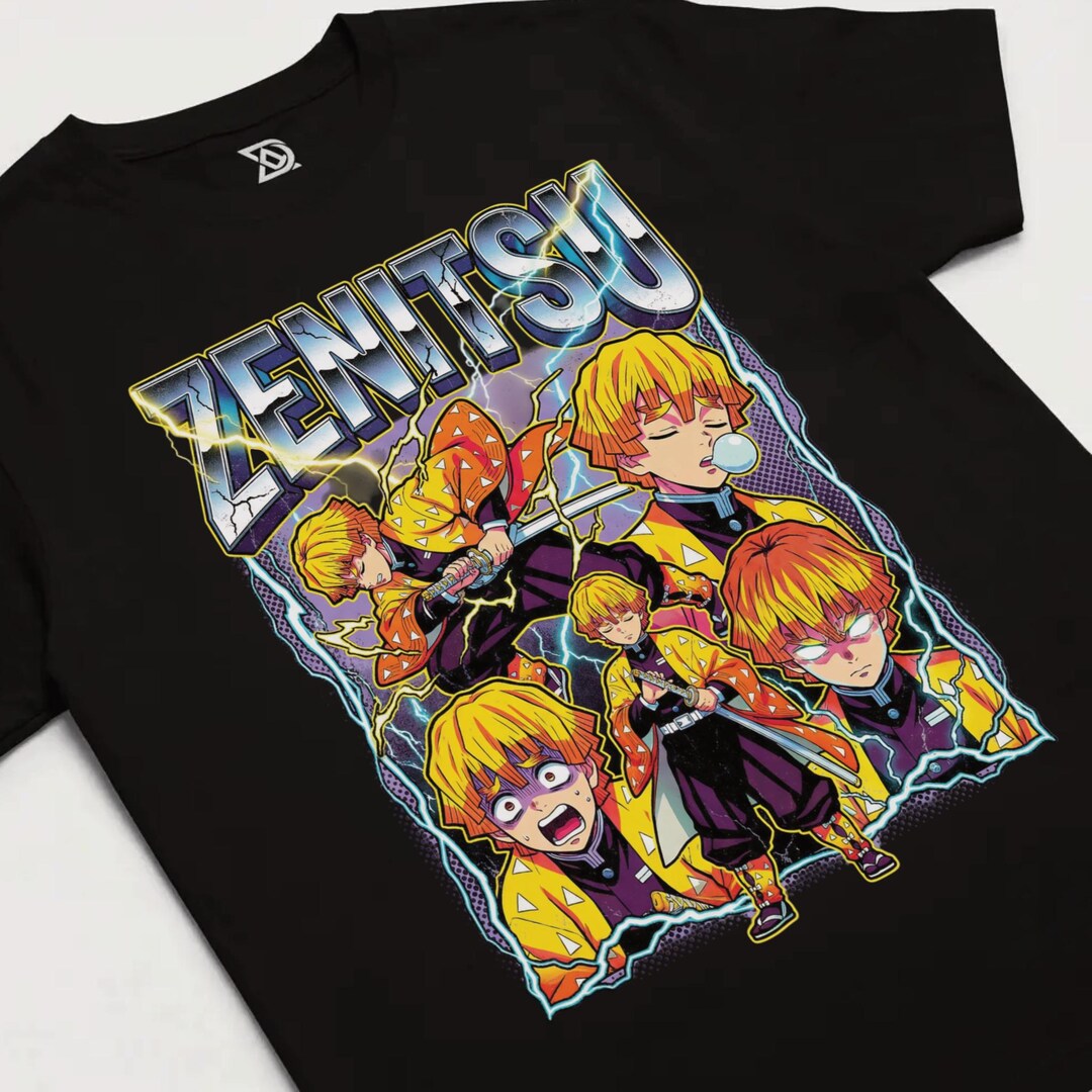 Thunder Breathing Shirt, Sleeping Warrior Tee, Yellow Haori Graphic ...
