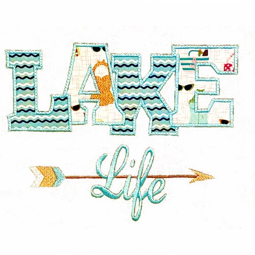 Lake Life lakelife Machine Embroidery Design Instant Download - Etsy