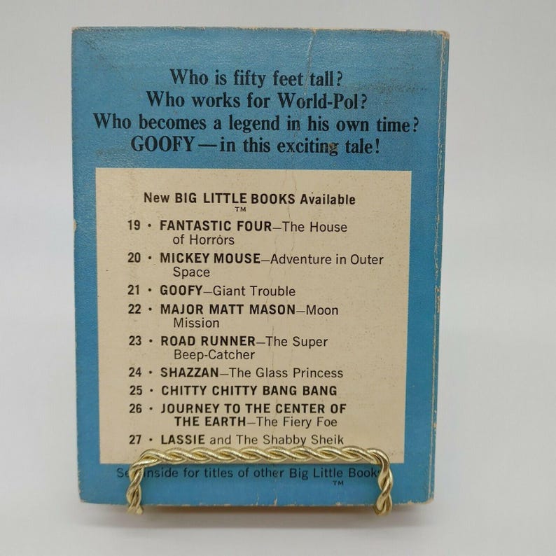 Vtg Walt Disneys Goofy in Giant Trouble 1968 Whitman Publishing ...