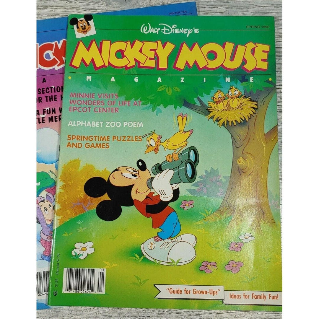 Walt Disney 1990 Mickey Mouse and True Debut and True Genius Magazine ...