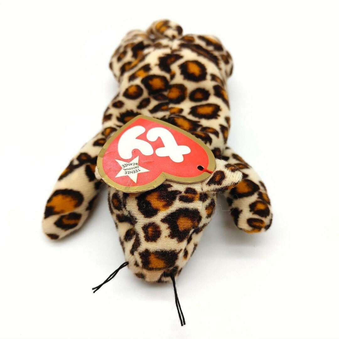 Ty Teenie Beanie Babies Freckles the Leopard 1993 Polyester Fibers ...