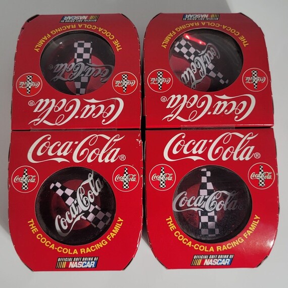 Pack of 4 Coca-cola Nascar Official Soft Drink of Christmas - Etsy