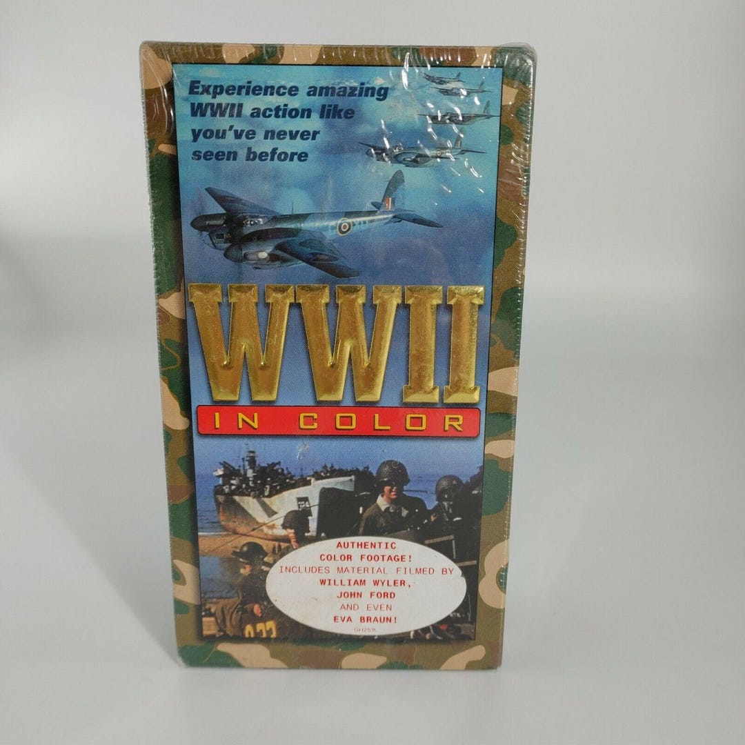Set of 2 World War II in Color 1998 Military & War NTSC Educational VHS ...