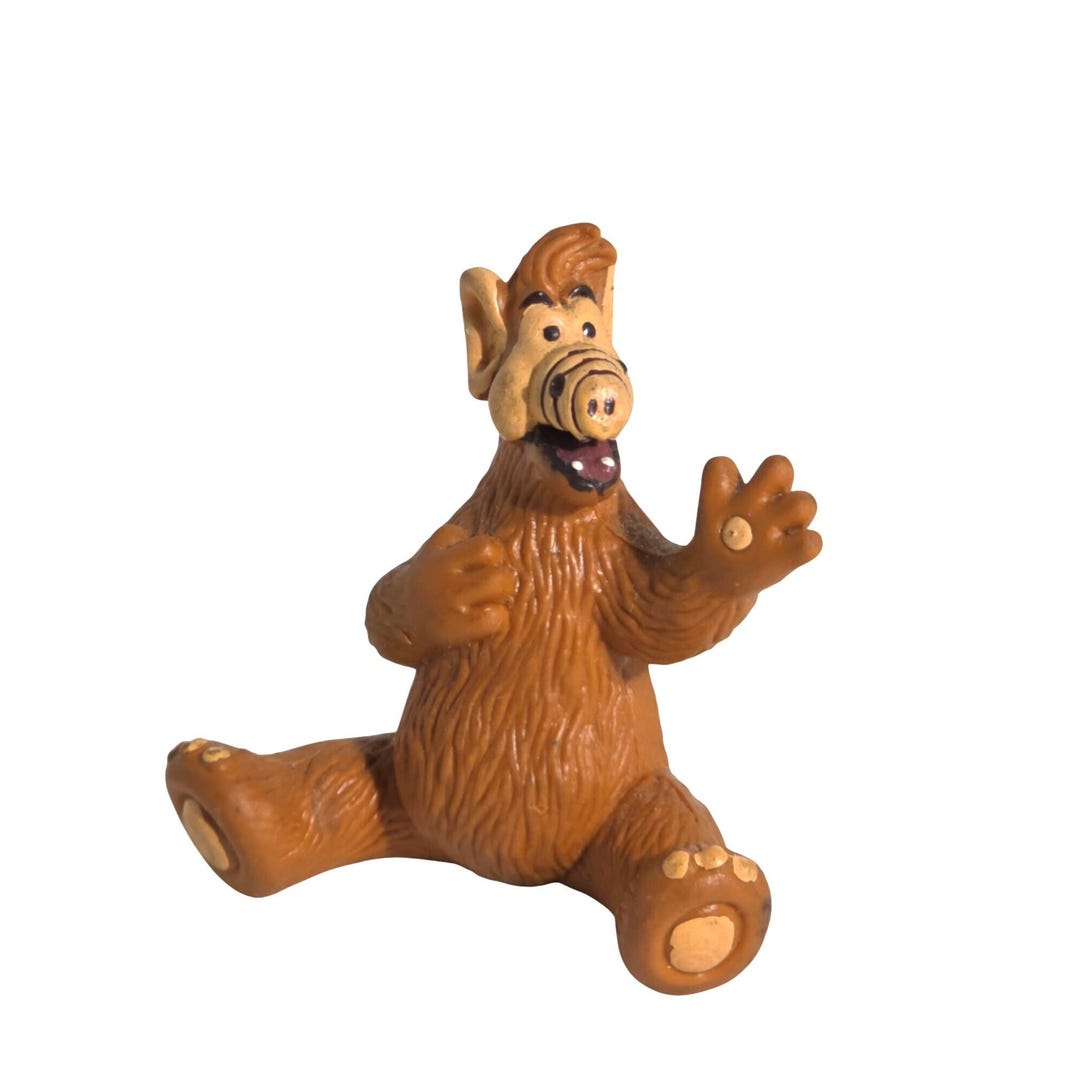 Vintage 1980s ALF PVC Alien Figurine Sitting With Raised Hand Russ Toys ...