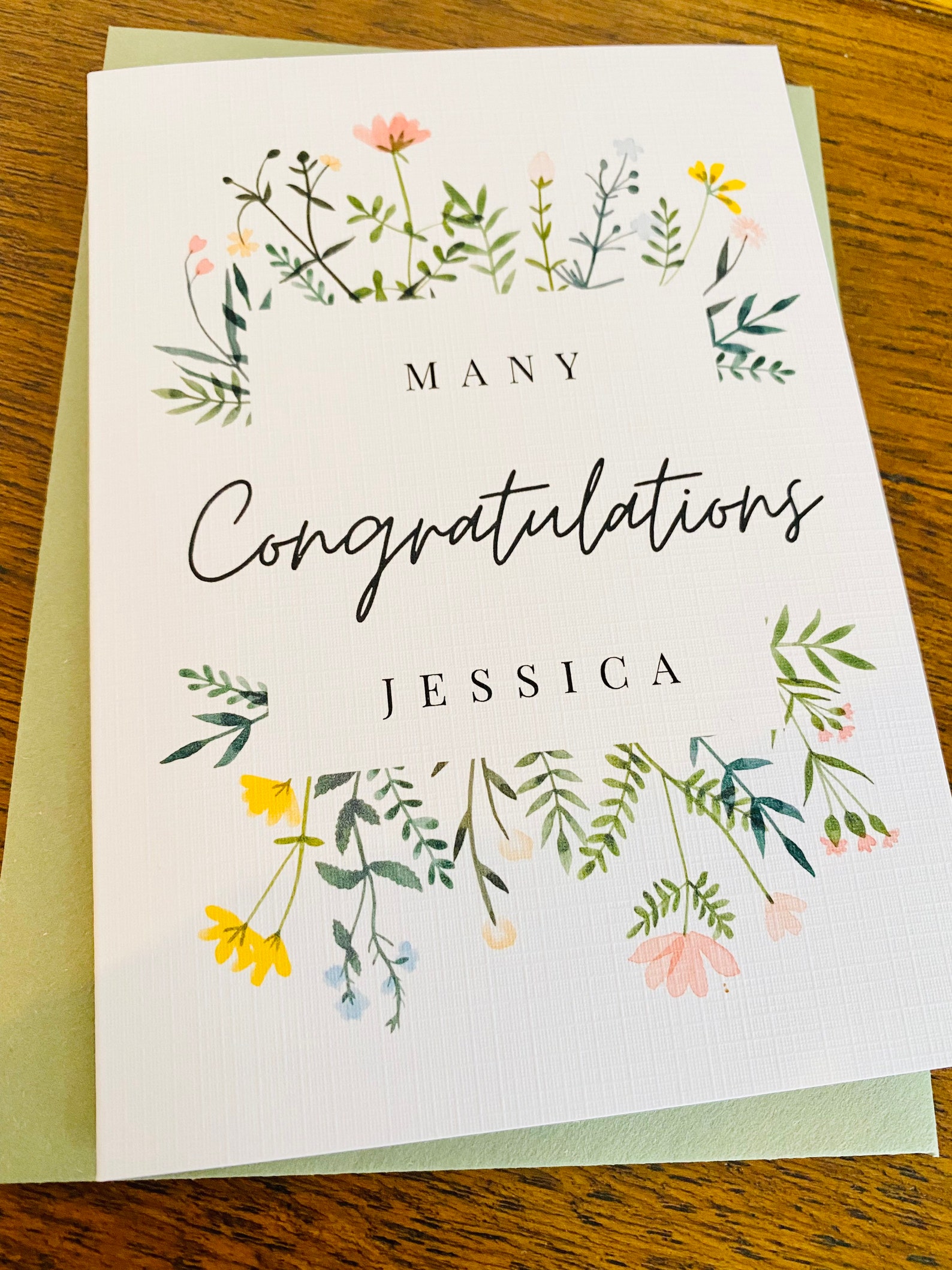 Personalised Congratulations Card Congratulations Card - Etsy UK