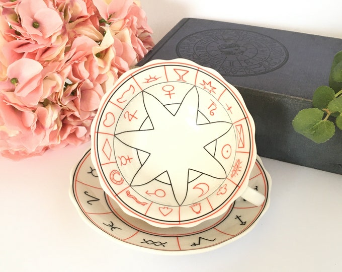 Tea Leaf Reading Cup And Saucer Set Fortune Telling Divination