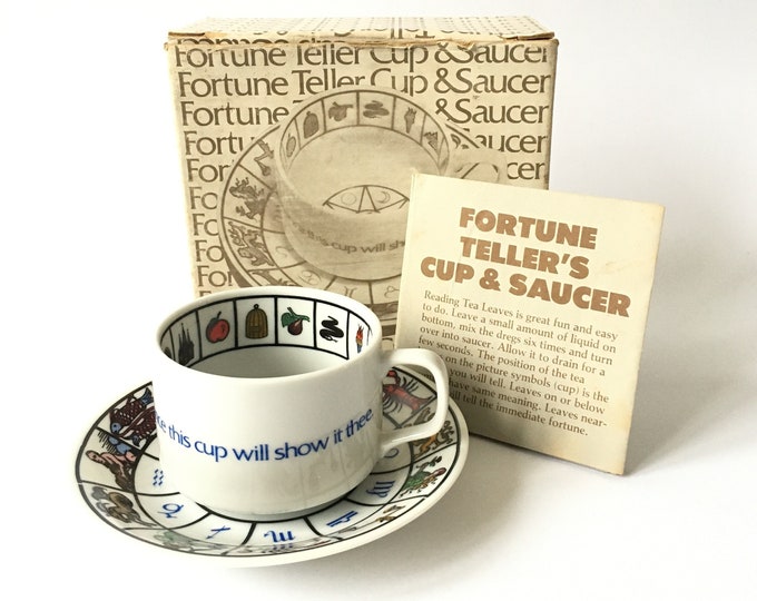 Tea Leaf Reading Cup And Saucer Set Fortune Telling Divination
