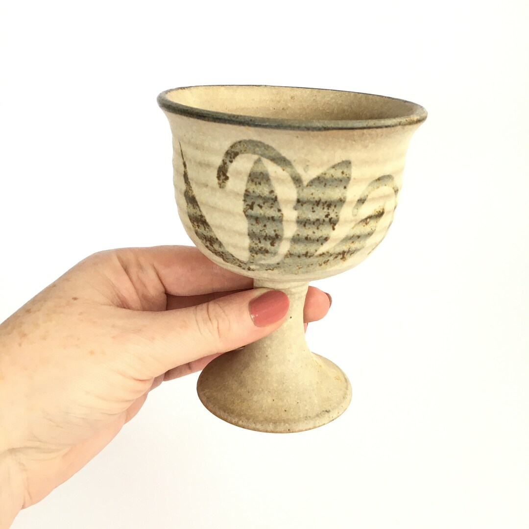 Stoneware Pottery Witches Cup Goblet Chalice Blessing Ceremonial Ritual ...