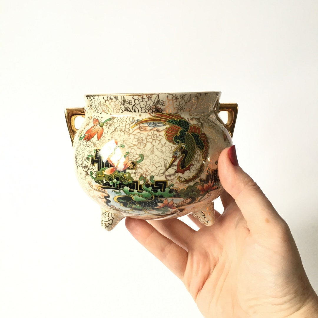 Rare 1920s Antique Art Deco Porcelain Cauldron Pot Thomas Forester ...