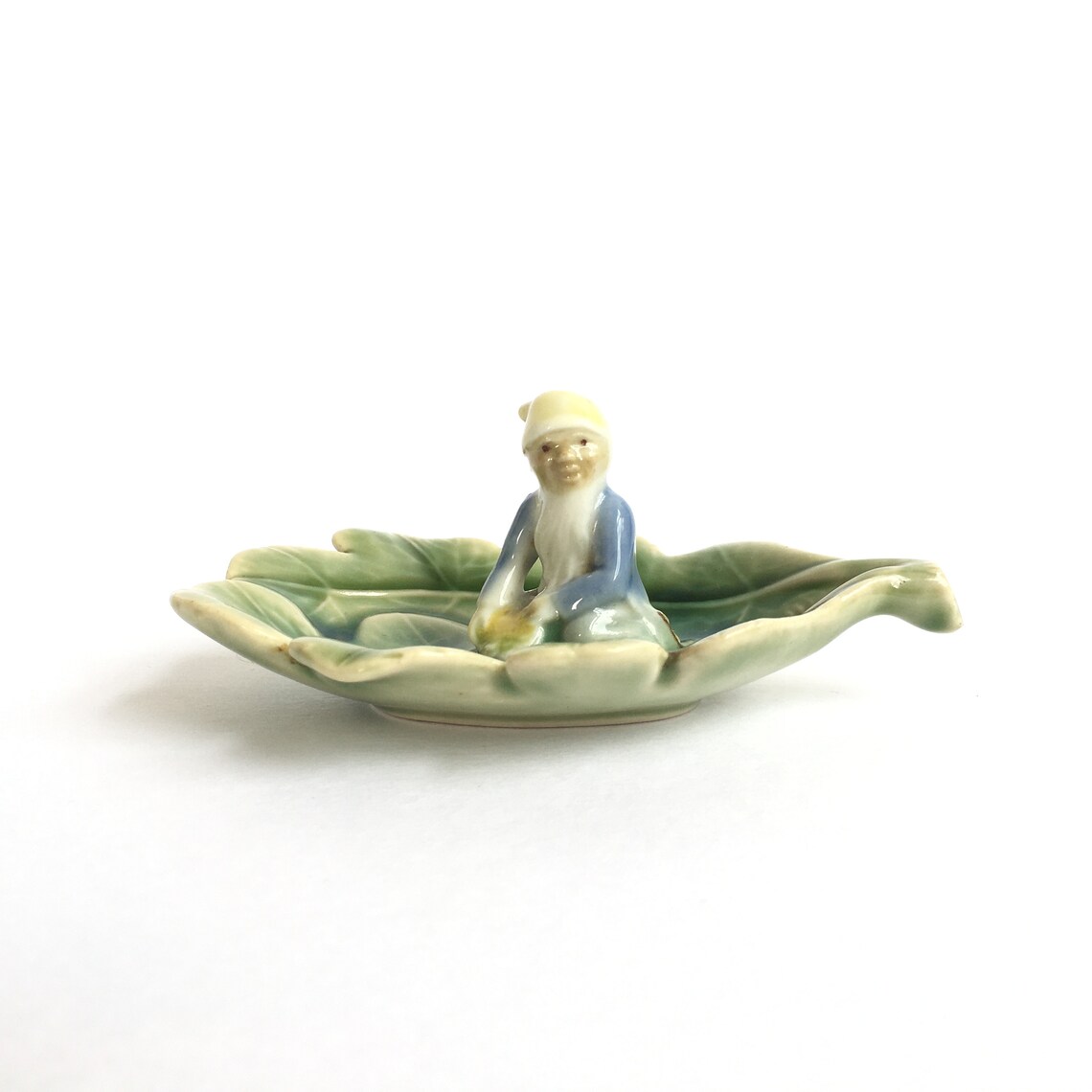 Vintage Wade Small Lucky Leprechaun Elf Imp Gnome on an Oak - Etsy