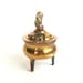 Antique Brass Incense Censer Chinese Cauldron Tri Foot With Lid Foo Dog ...