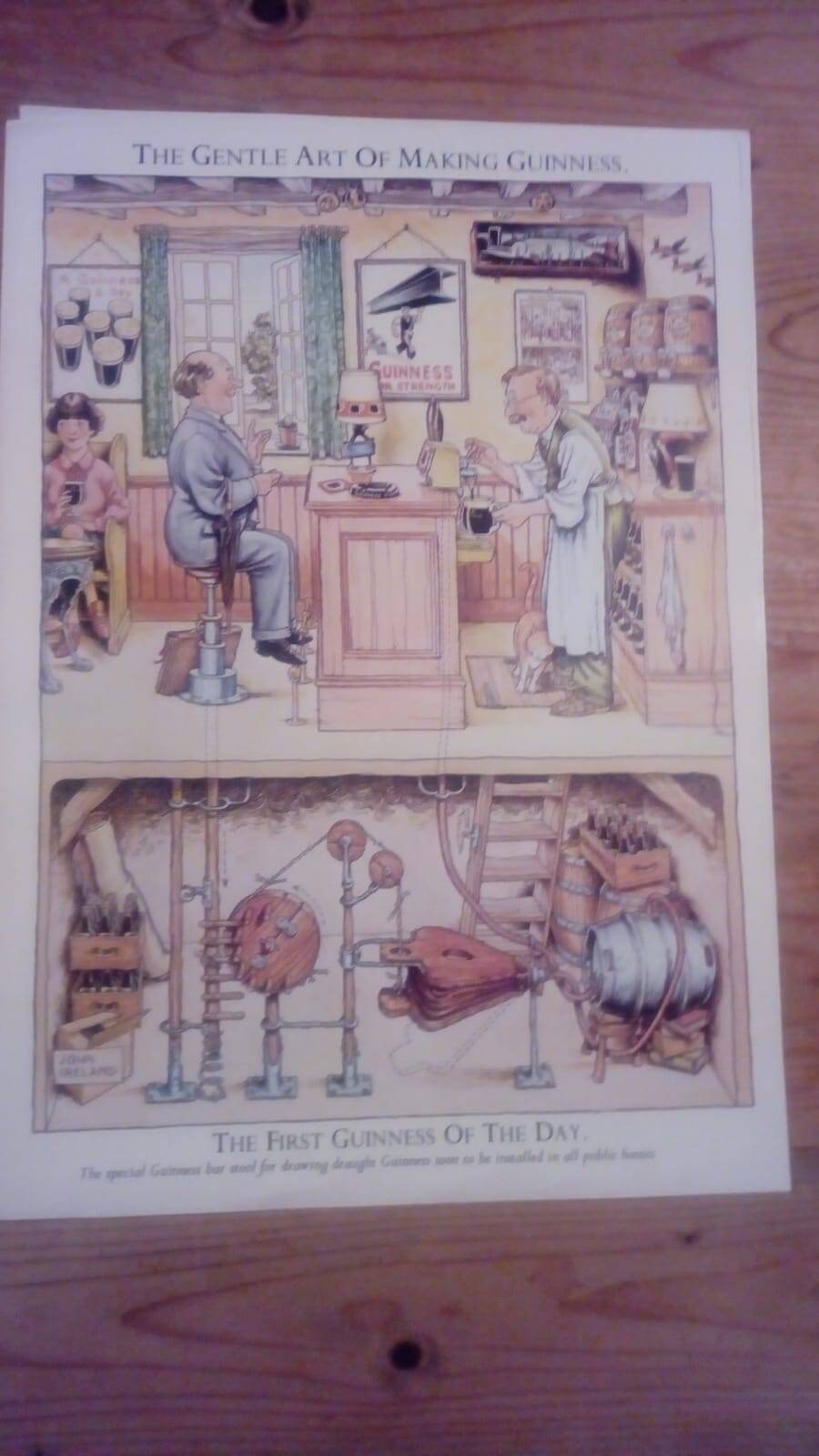 Complete Set of Guinness Posters 'the Gentle Art of Making Guinness' by ...