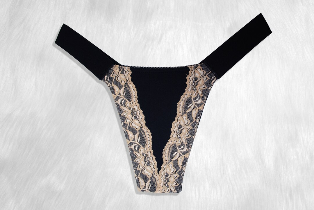 DEEP VEE 'gold on Black' Classic Transgender Tucking Gaff, Thong ...