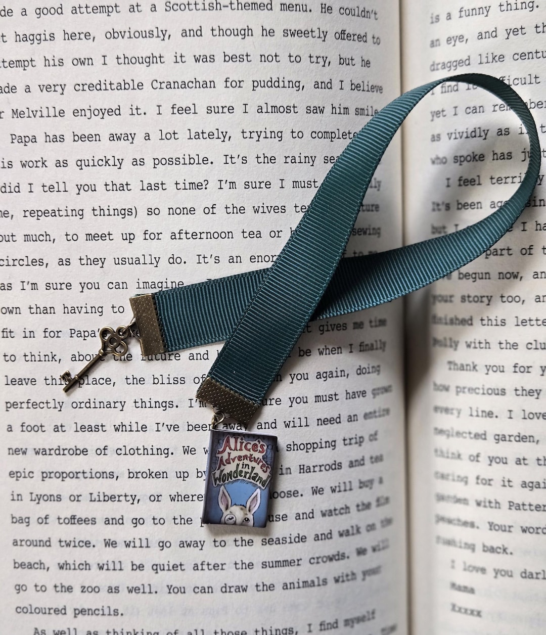 Classic Book Antique Style Ribbon Bookmark, Skeleton Key Ribbon ...