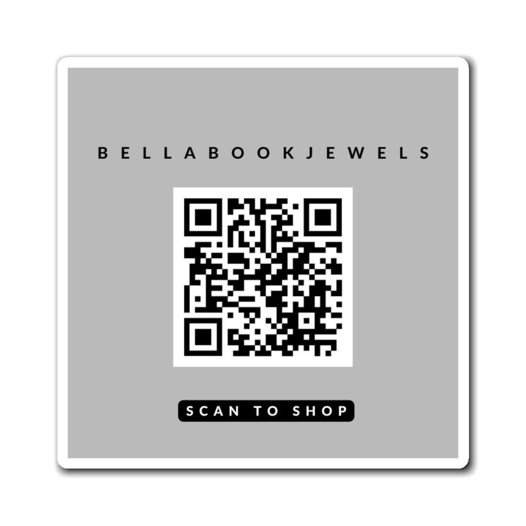 Shop Store Name and QR Code Business Magnet, Custom Fridge Magnet ...