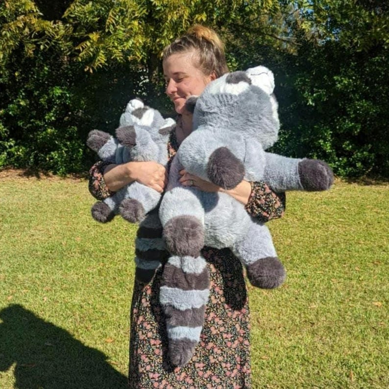 Raccoon Stuffed Plushies Ecofriendly Recycled Polyfill Stuffed Animal ...