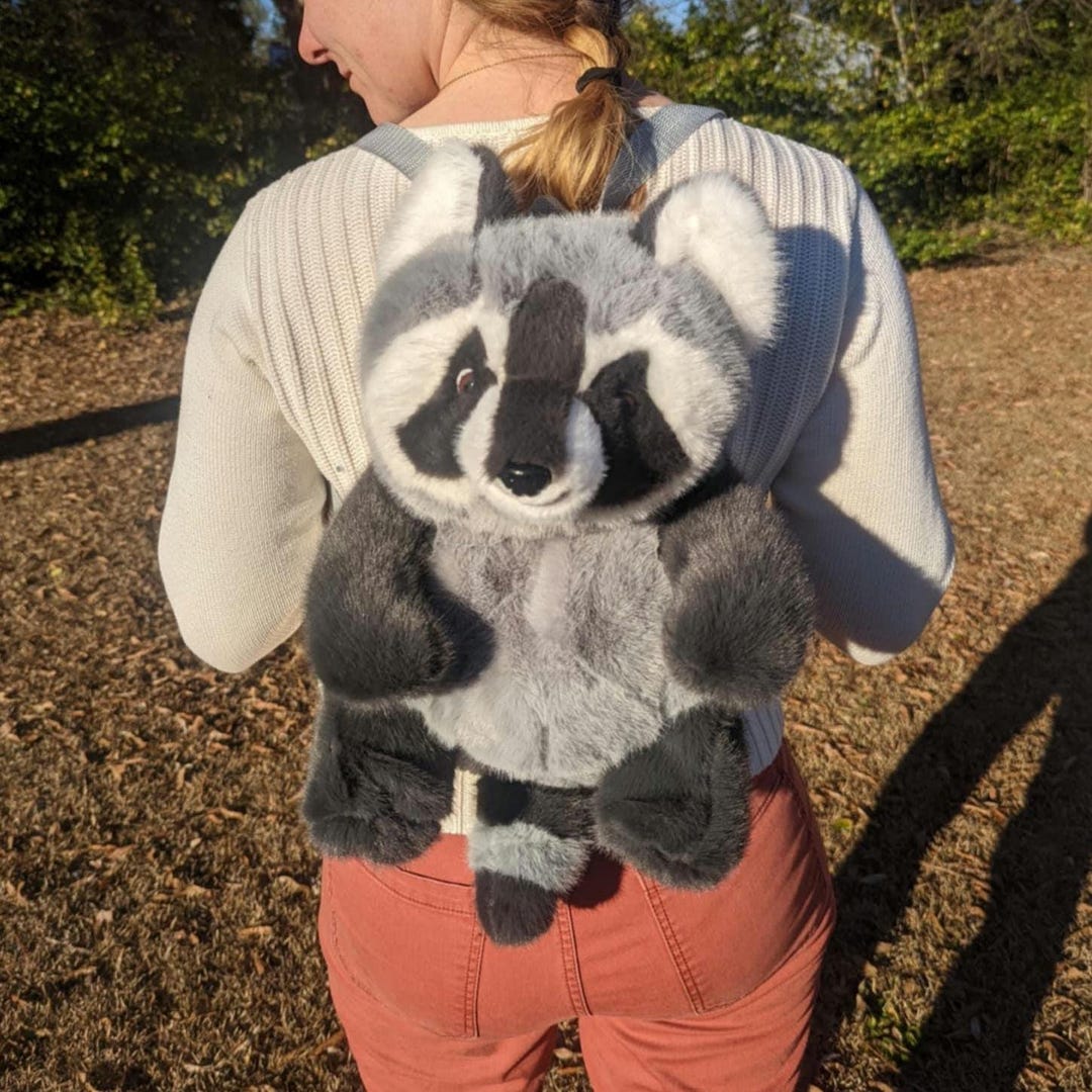 Backpack Raccoon Plushies Stuffed Animal Stuffies Toy Children Pet ...
