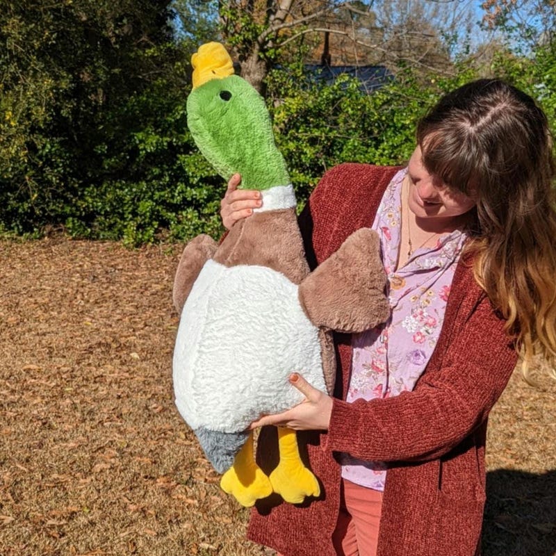 Giant Stuffed Duck Plushie - Etsy