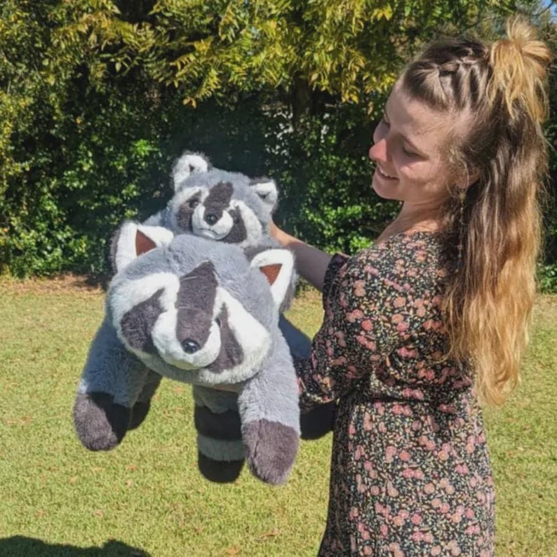 Raccoon Stuffed Plushies Ecofriendly Recycled Polyfill Stuffed Animal ...