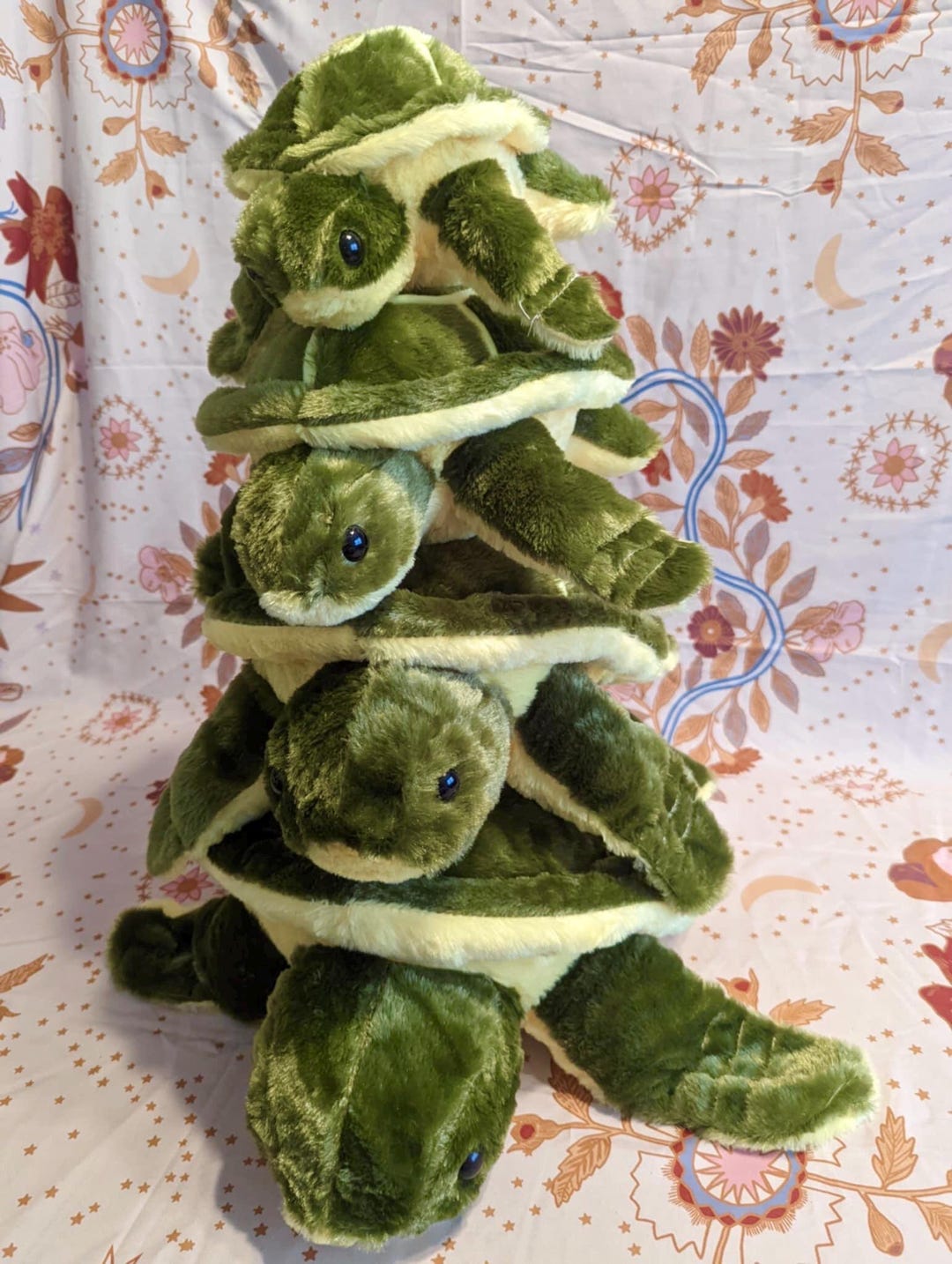 Turtle Hand-stuffed Plushies Ecofriendly Recycled Polyfill Stuffed ...