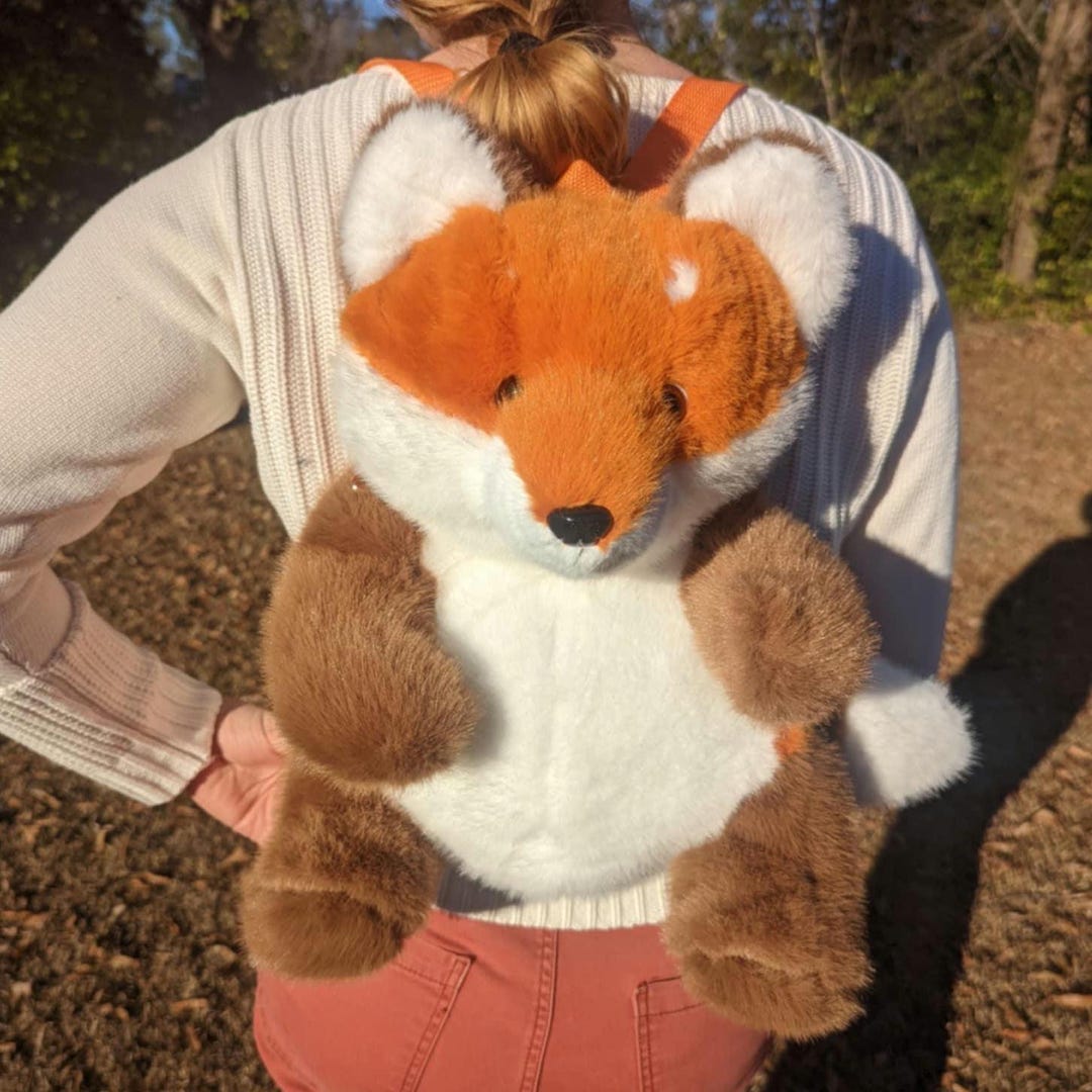 Backpack Fox Plushies Stuffed Animal Stuffies Toy Children Pet Adult ...