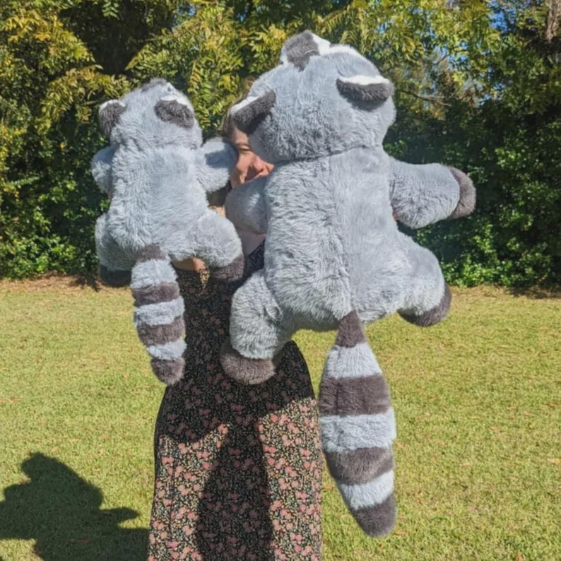 Raccoon Stuffed Plushies Ecofriendly Recycled Polyfill Stuffed Animal ...