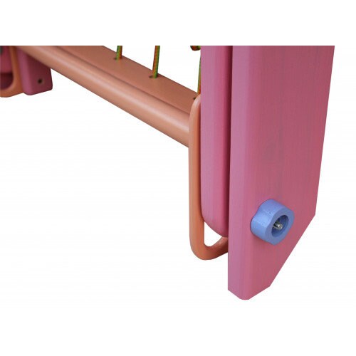 Wooden Pink Playground | Transformer for Home and Yard | Wall Ladder ...