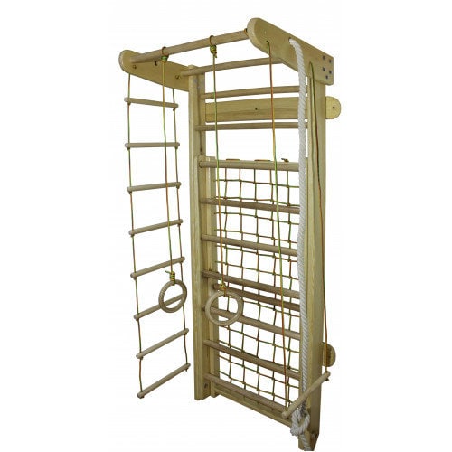 Wooden ECO Playground Transformer for Home and Yard Wall Ladder Indoor ...