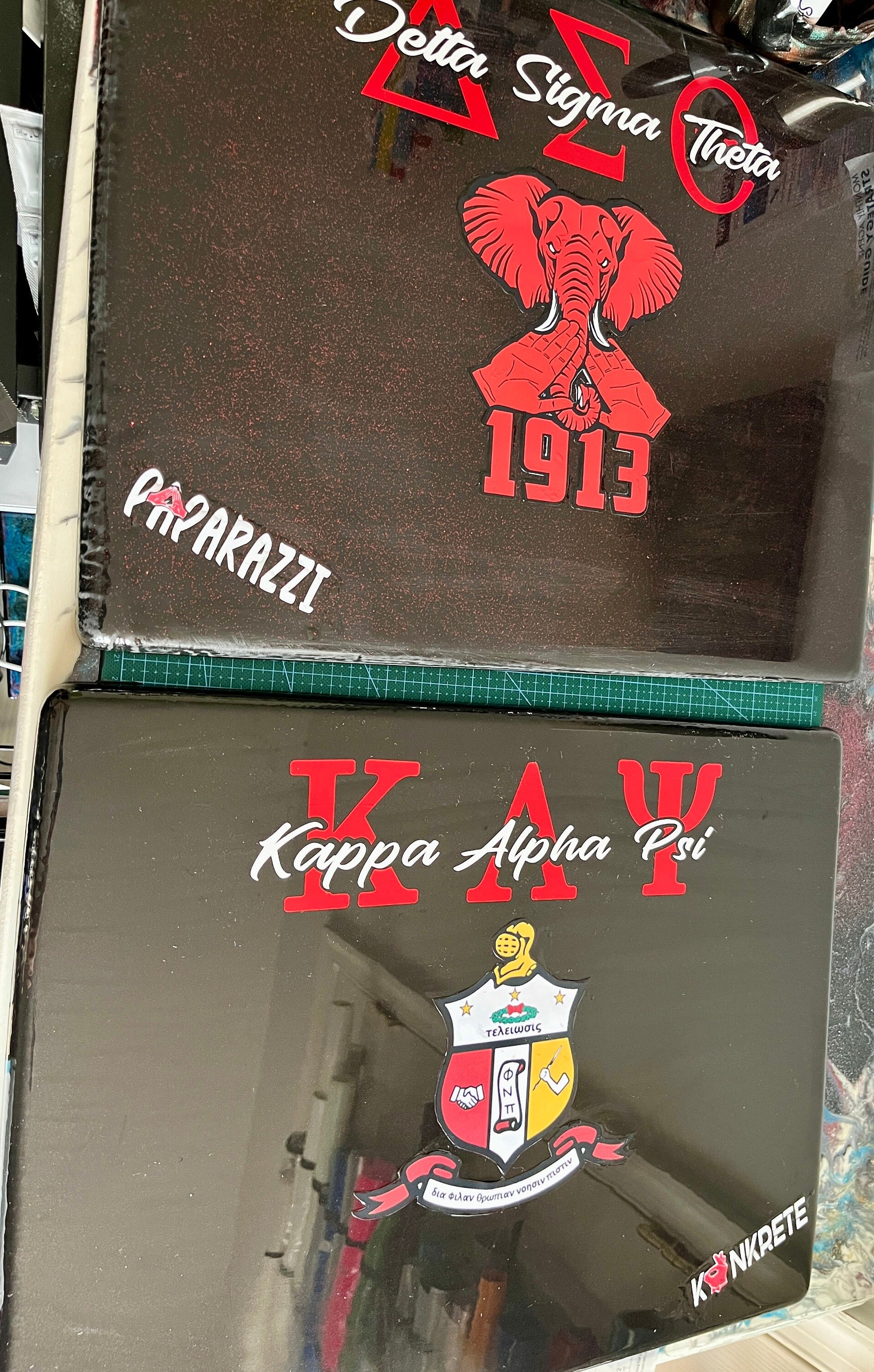 Custom/personalized Folding TV Table/desk - Custom Coated - Collapsible ...